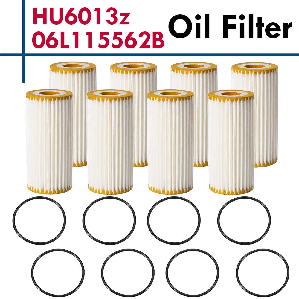 8Pcs Engine Oil Filter For AUDI A3 A4 A5 A6 A7 Q3 Q5 Q7 S3 TT For ...
