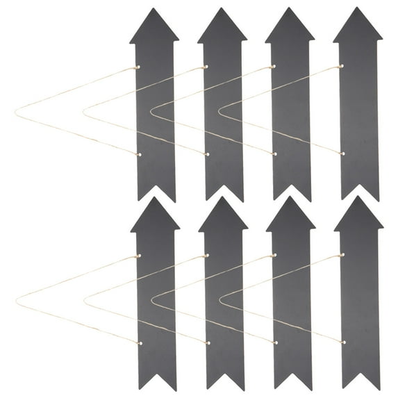 8Pcs Erasable Wood Sign Chalkboard Wood Signs Blank Arrow Sign Wooden ...