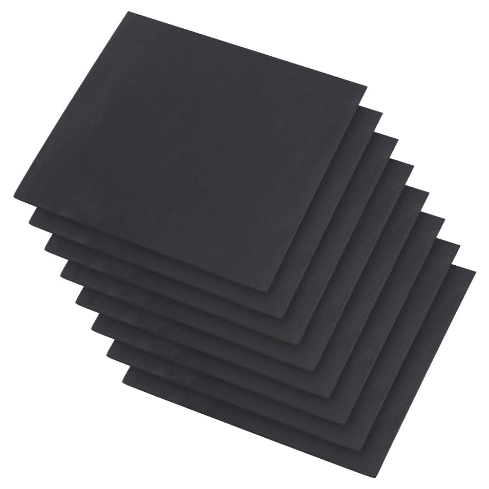 8Pcs Expanded PVC Plastic Sheets 11.69x11.69 Inch Black PVC Foam Sheet ...