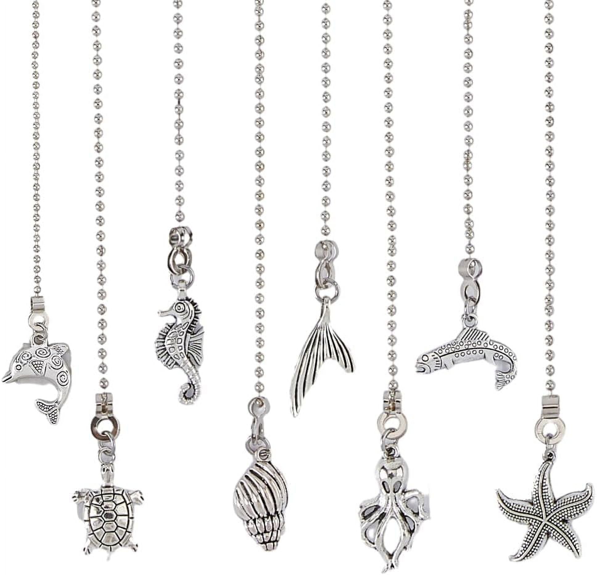 8Pcs Fan Pull Chain 8 Styles Ceiling Pull Chain Extension Starfish ...
