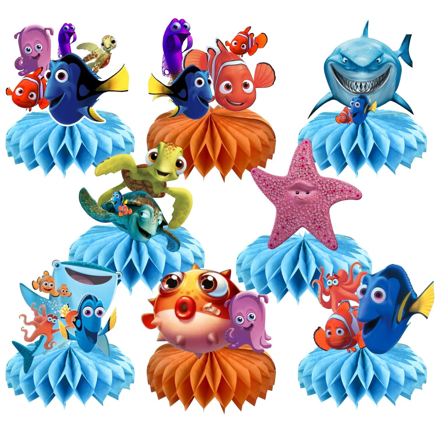 8Pcs Finding Nemo Table Centerpiece Table Decorations for Finding Dory ...