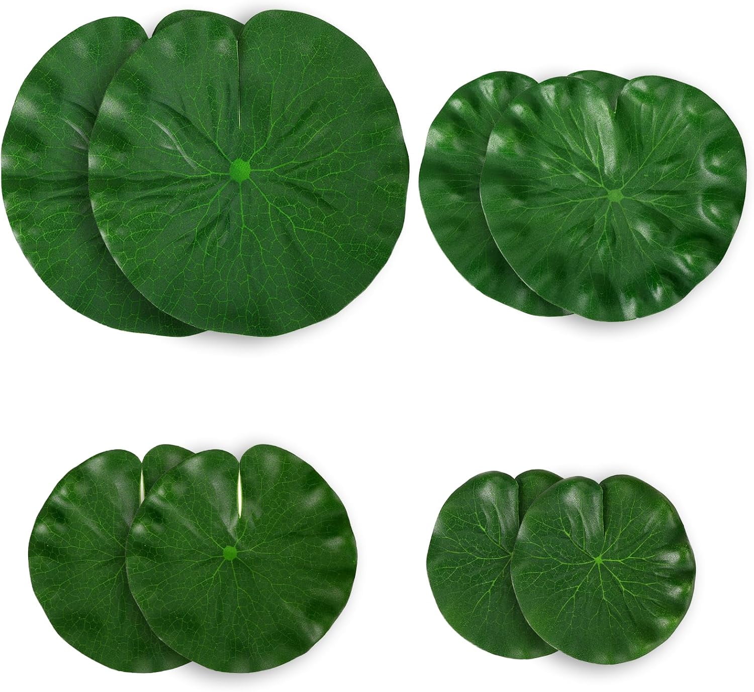 8Pcs Floating Lily Pads for Ponds, Realistic Lily Pads Leaves ...