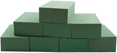 8Pcs Floral Foam Blocks,Green Wet Dry Flower Foam Plant Foam for Fresh ...