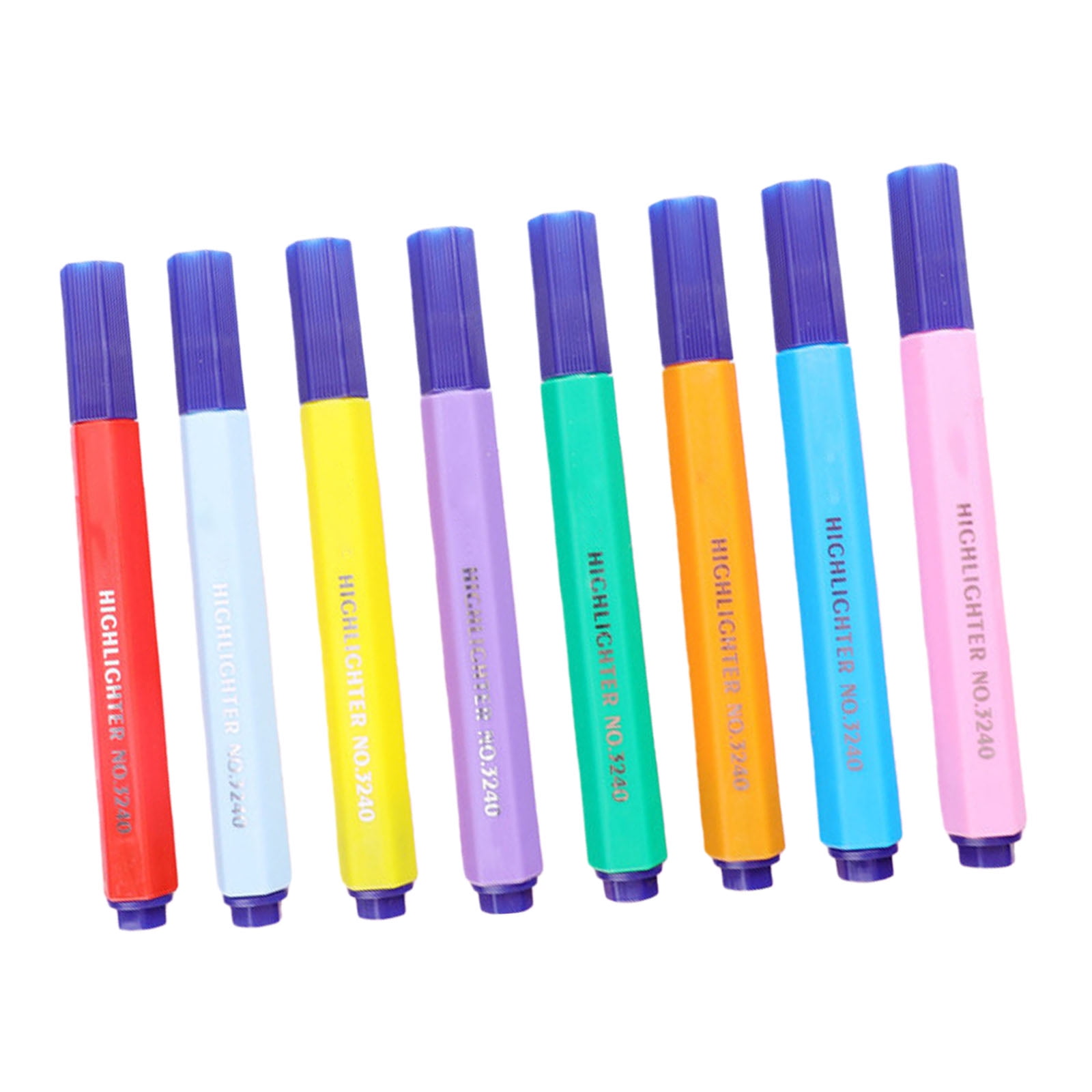 8 Pack Pastel Colored Fluorescent Highlighters Pen For Students Eye ...