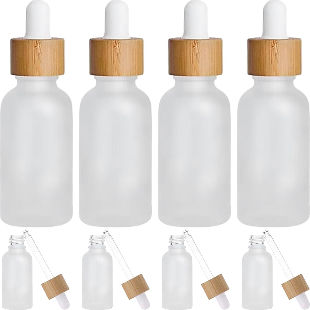 8Pcs Frosted Glass Bottles with Dropper Pipettes Aroma Oil Bottle Empty ...