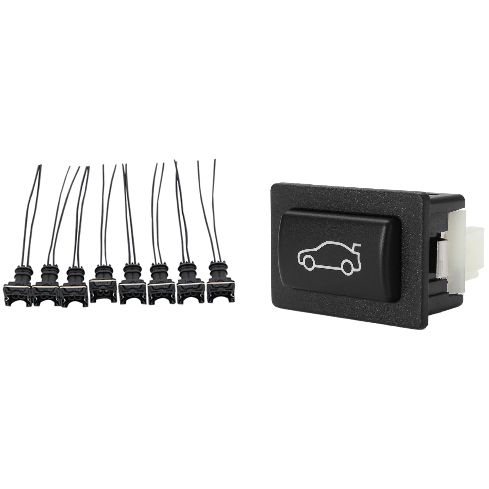 8Pcs Fuel Injector Connector Wiring Plugs Clips & Splice & 1x Trunk ...