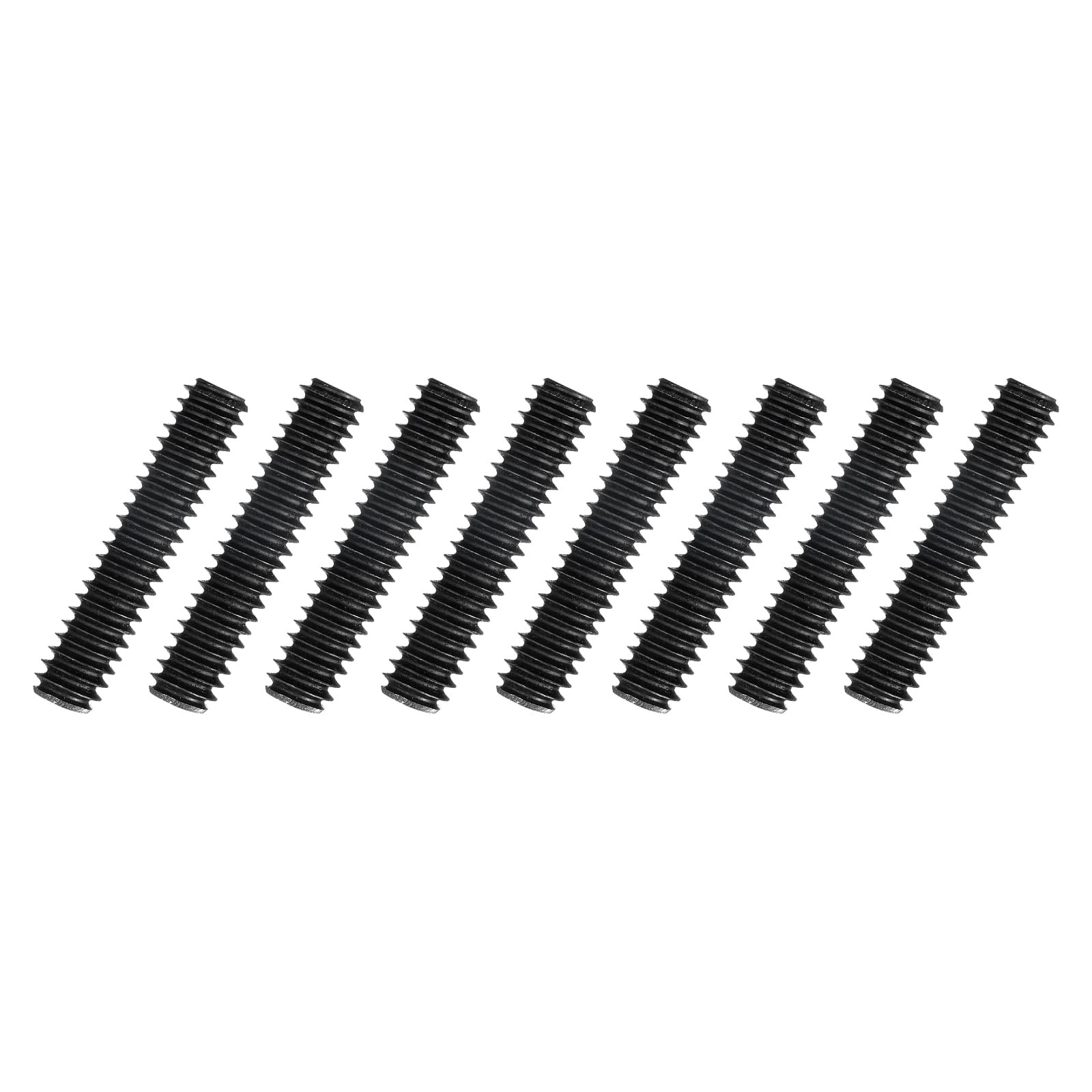 8Pcs Fully All Threaded Rod, 1/4" Thread 20 Pitch 1-1/4" Length Carbon ...