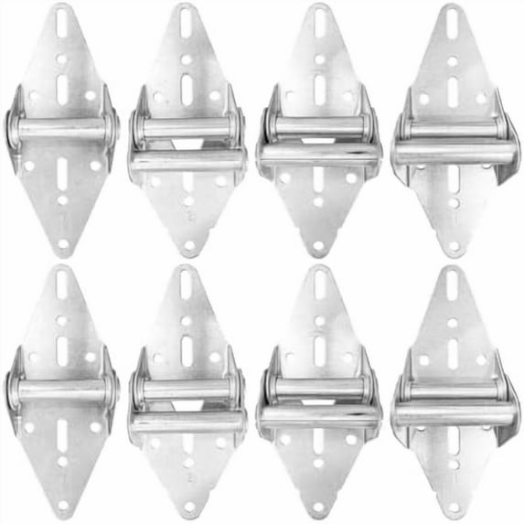 8Pcs Garage Door Hinges #1#2#3#4 Heavy Duty Steel with Galvanized ...