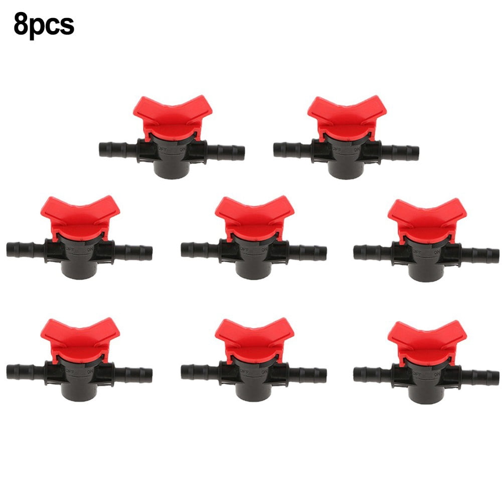 8Pcs Garden Hose Faucet Irrigation Water Valve 4/7 8/11Mm Micro Pipe ...