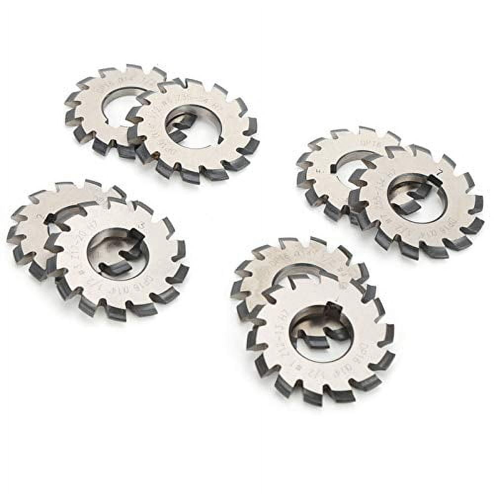 8Pcs Gear Milling Cutter Set 14.5° 55mm 22mm Milling Cutter Cutting ...