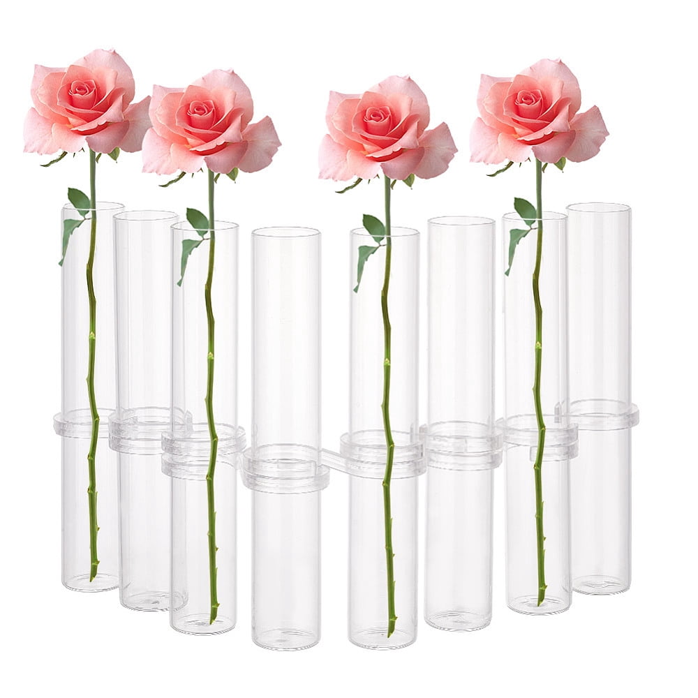 8Pcs Glass Test Tube Vases with 14Pcs S-shaped Hooks 1x6 Inch ...