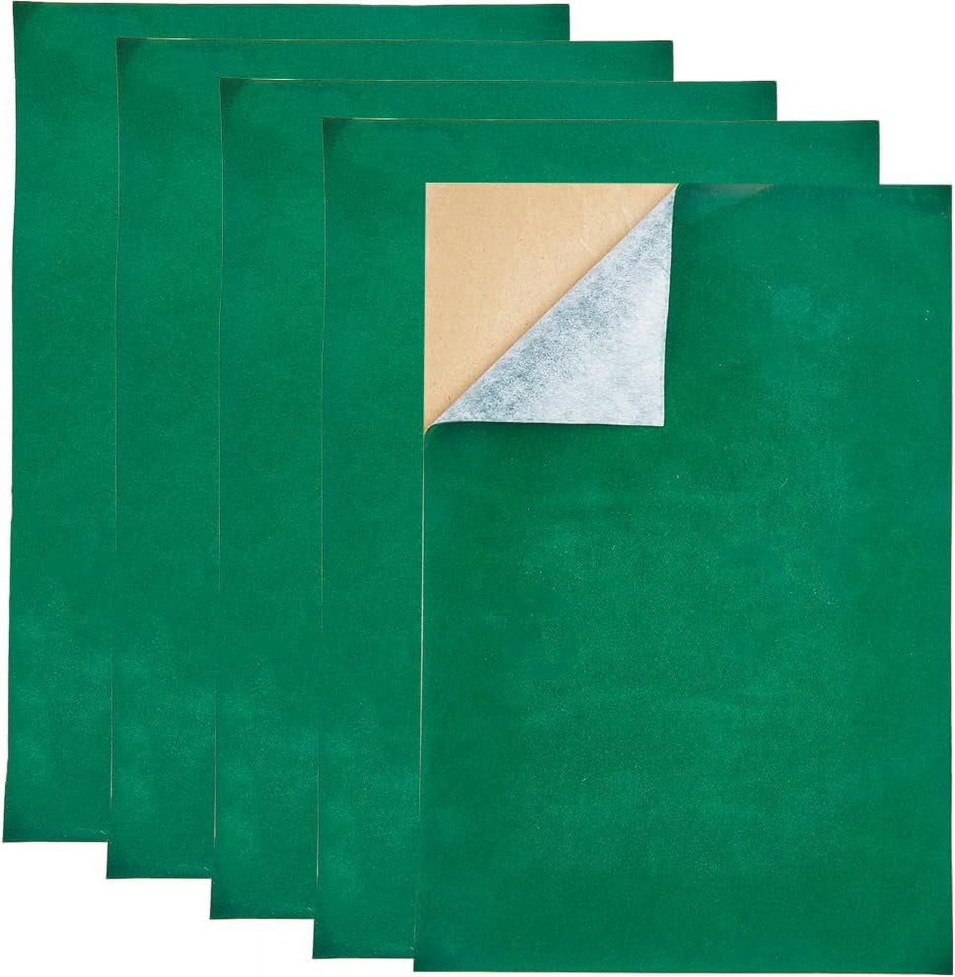 8Pcs Green Velvet Adhesive Back Jewelry Box Liner Fabric Rectangle ...