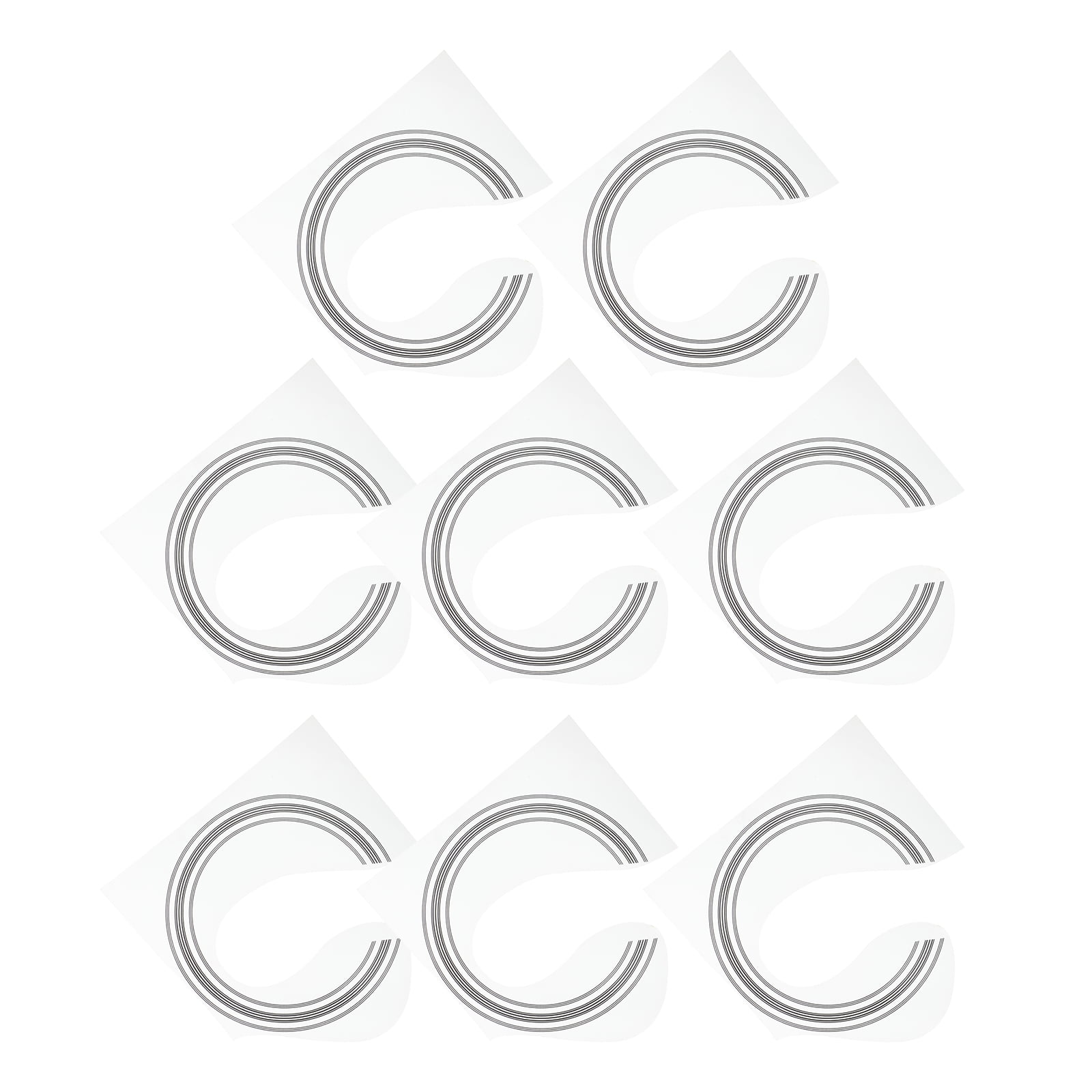 8Pcs Guitar Sound Hole Decal Rosette Inlaid Sound Hole Ring Sticker ...