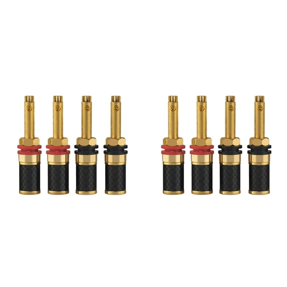 8Pcs HIFI Gold Plated Copper Speaker Binding Post Female Banana Jack ...