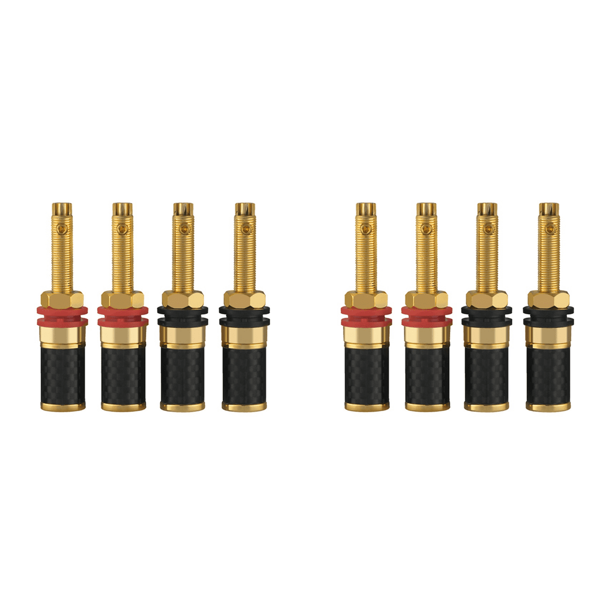 8Pcs HIFI Gold Plated Copper Speaker Binding Post Female Banana Jack ...