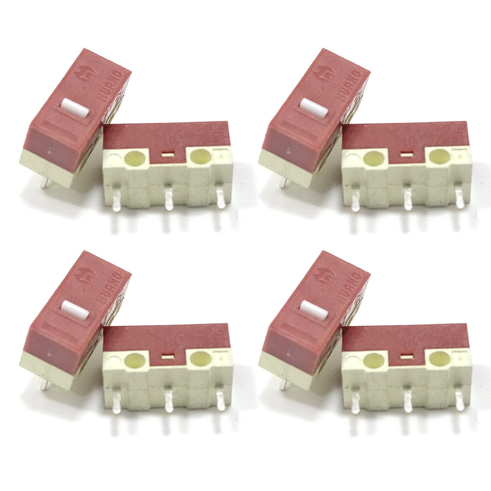 8Pcs HUANO Original 3Pins 5M Clicks Mice Mute Button Microswitch Set ...