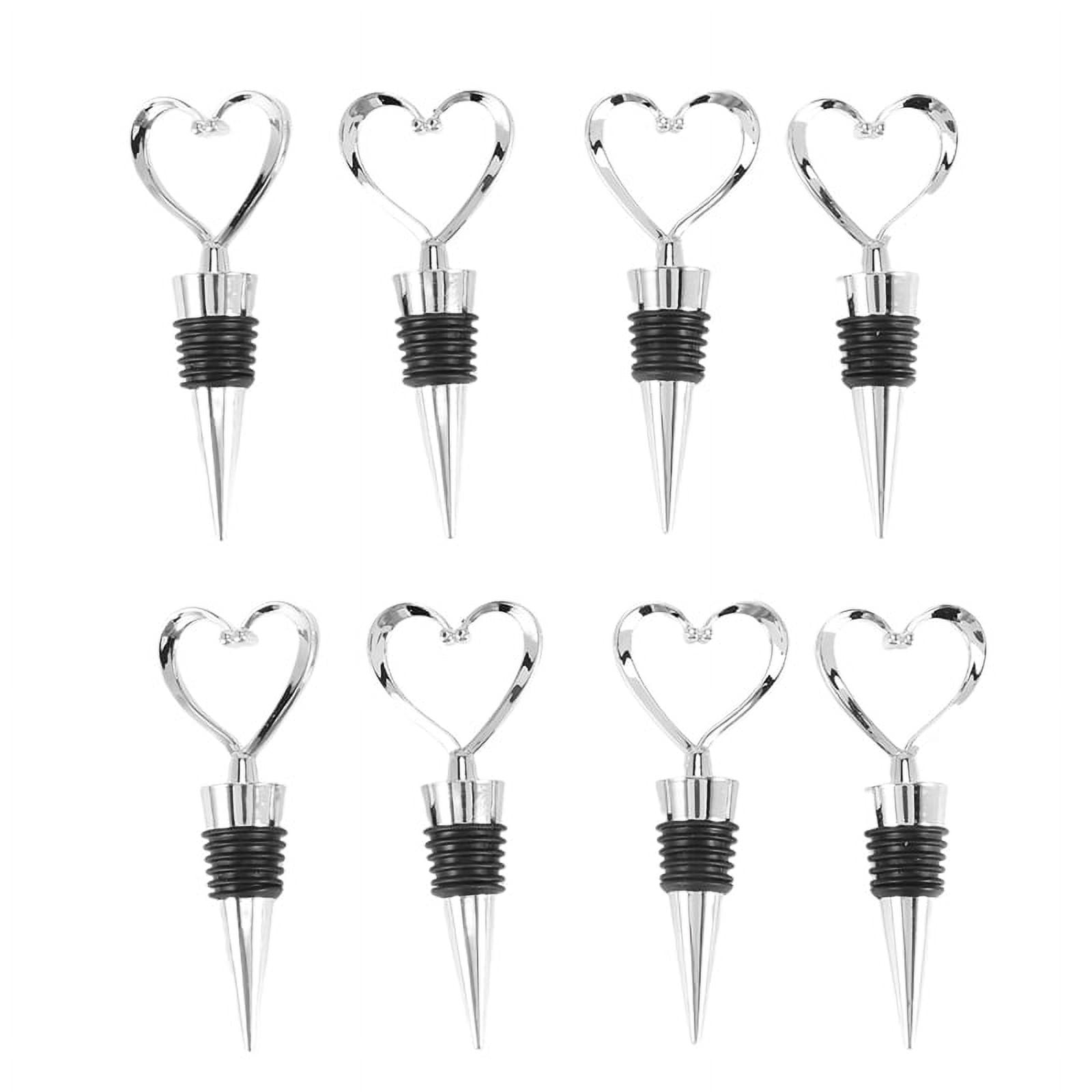 8Pcs Heart Wine Bottle Stoppers, Champagne Colser for Sealing Wine ...