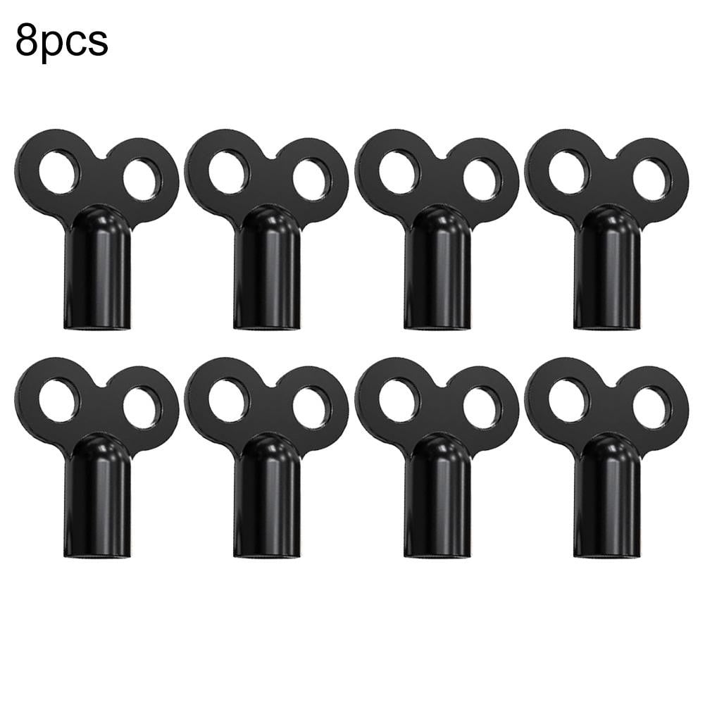 8Pcs Heating Bleed Keys Black Radiator Bleed Key Zinc Alloy Easy ...