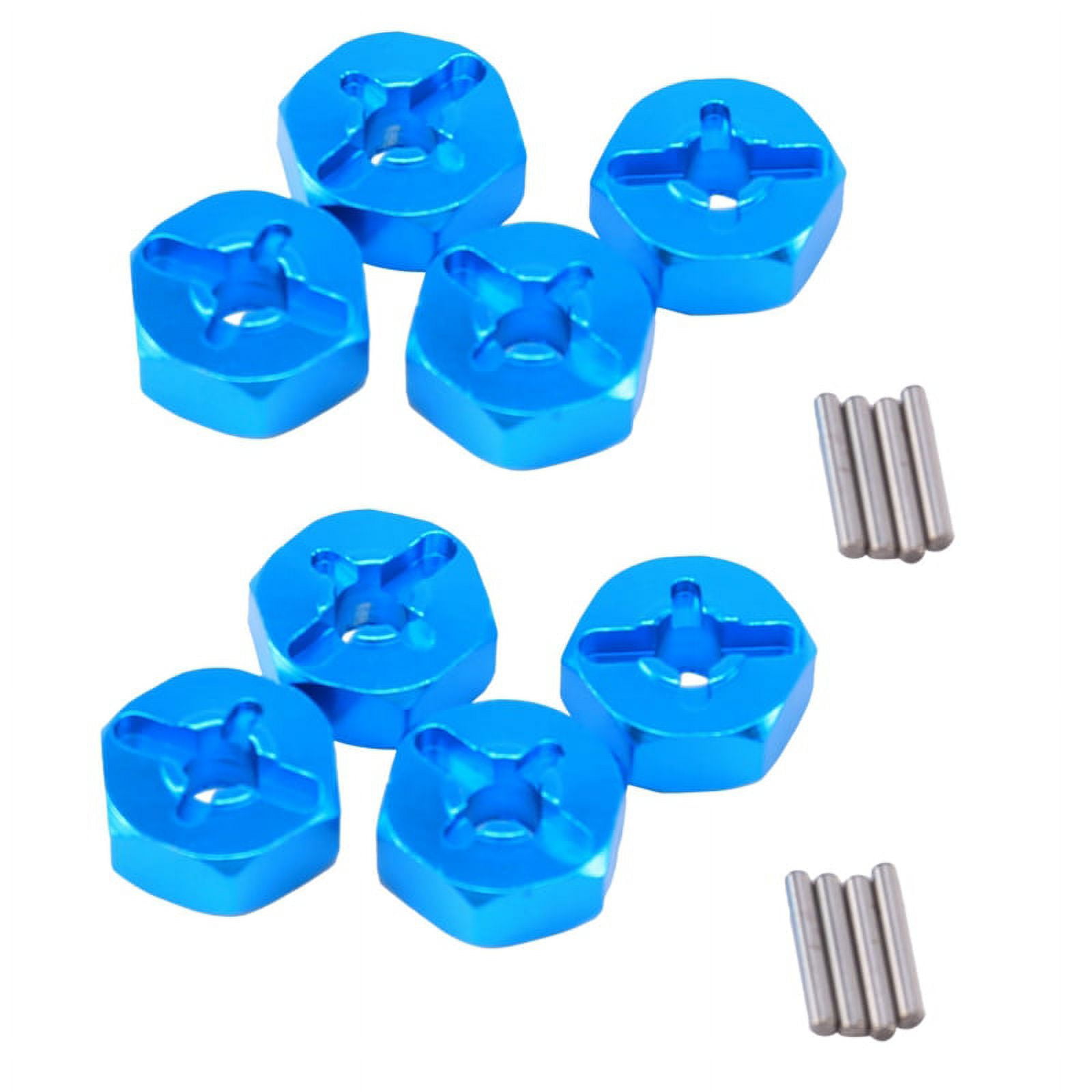 8Pcs Hexagonal Combiner Wheel Rim Hex 7mm Upgrade 12mm Metal Adapter ...