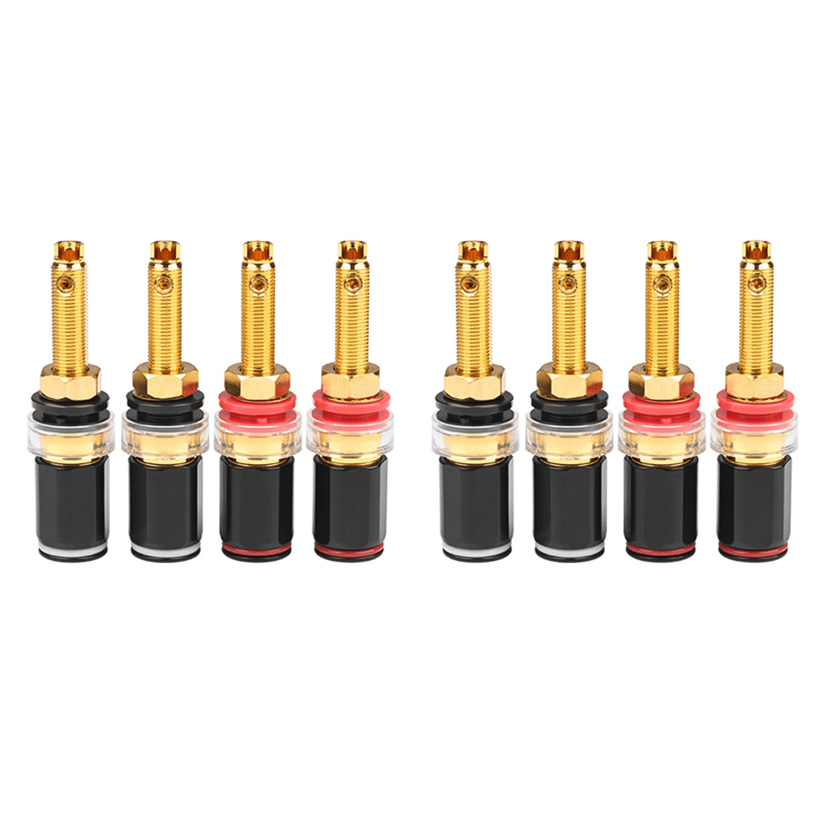 8Pcs Hifi Speaker Terminal Binding Post Pure Copper Gold Plated ...