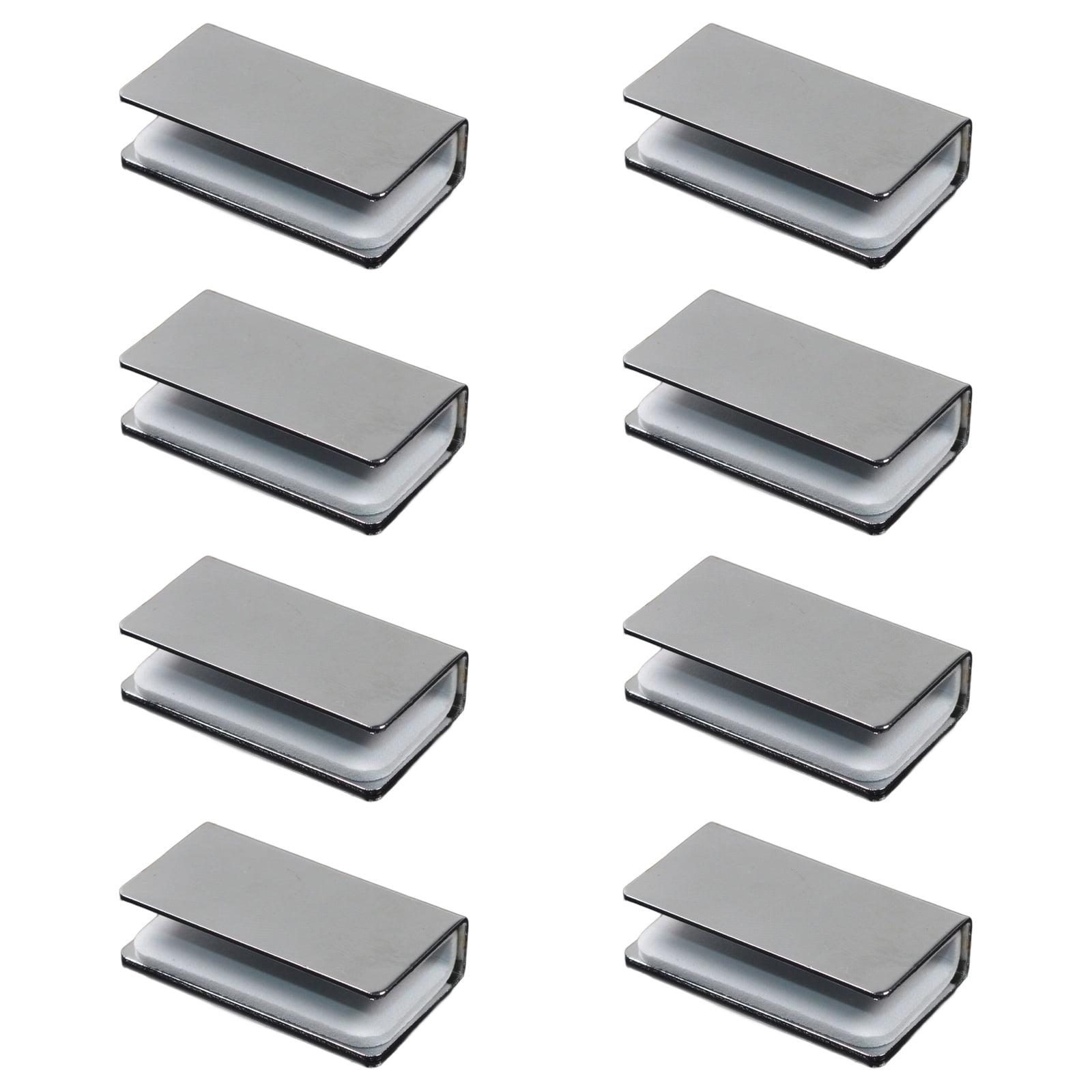 8Pcs Iron Strikes Plates Without Drilling Push Clamps for Glass ...