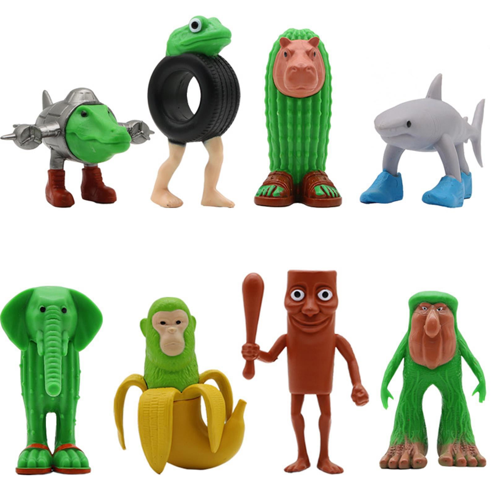 8Pcs Italian Brainrot Action Figures Tralalero Travala Toy Set With ...