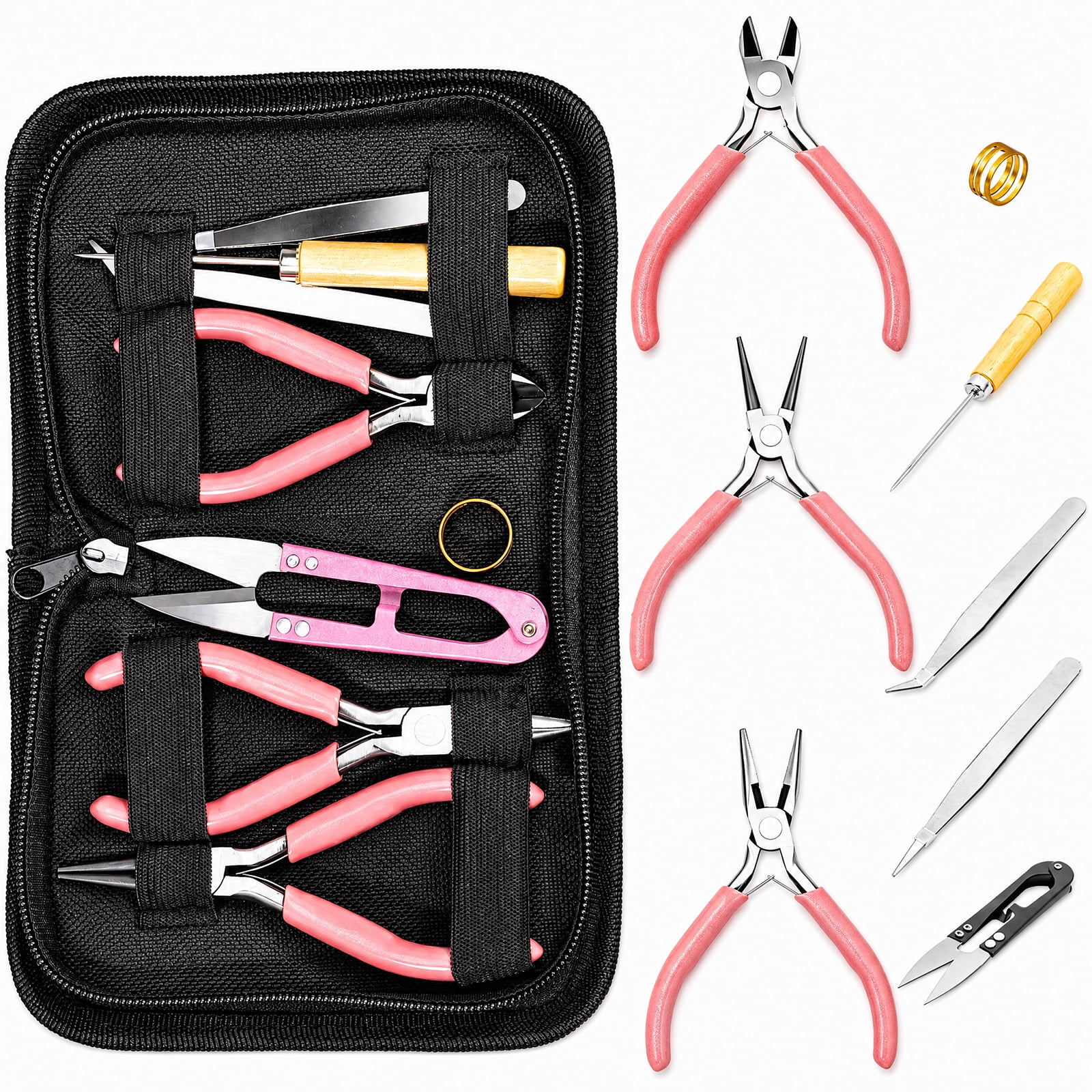 8Pcs Jewelry Pliers Set Professional Jewelry Crafting Set with Pliers ...