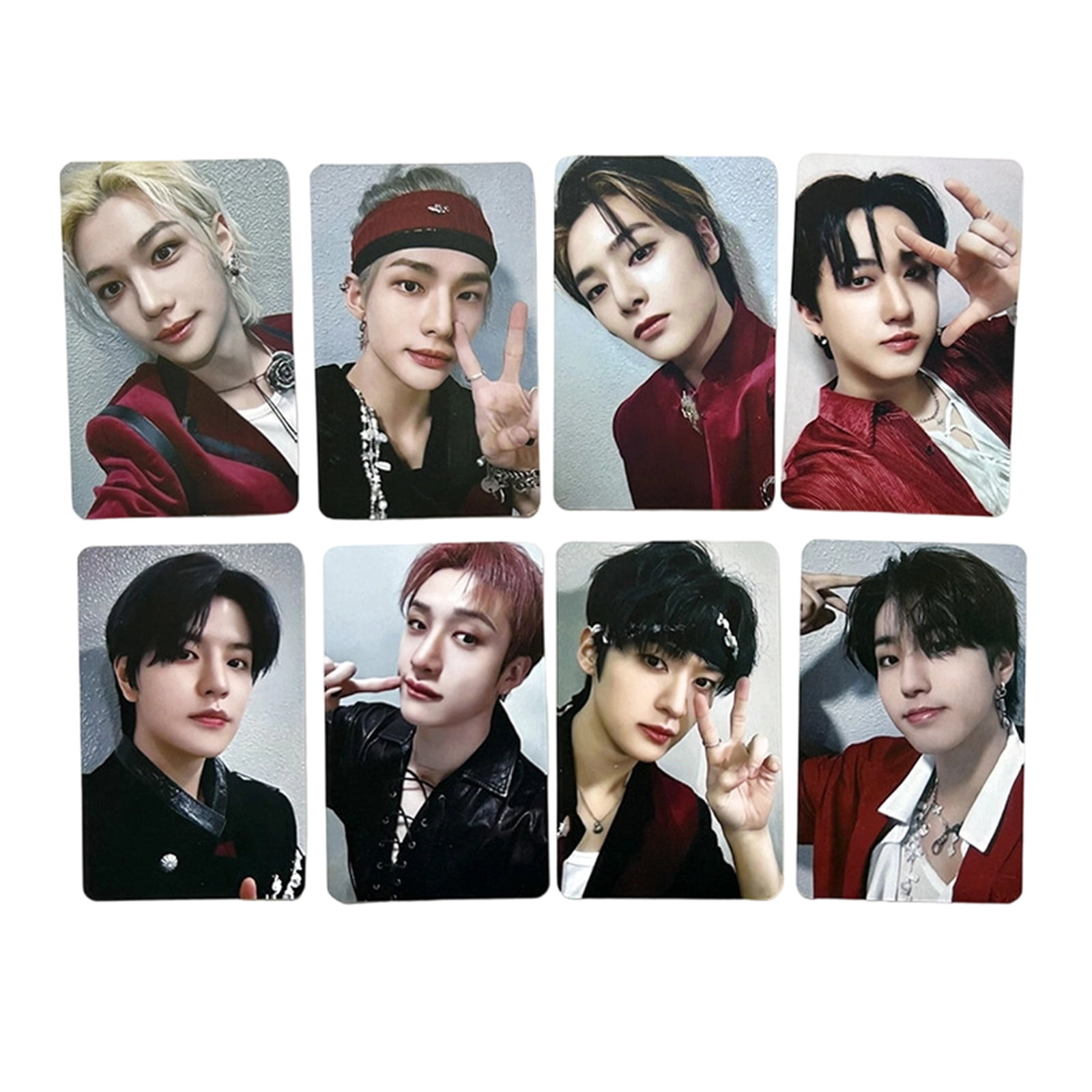 8Pcs K-Pop Mini Photocard Set B Idol Collectible Cards for Fans SKZ ...