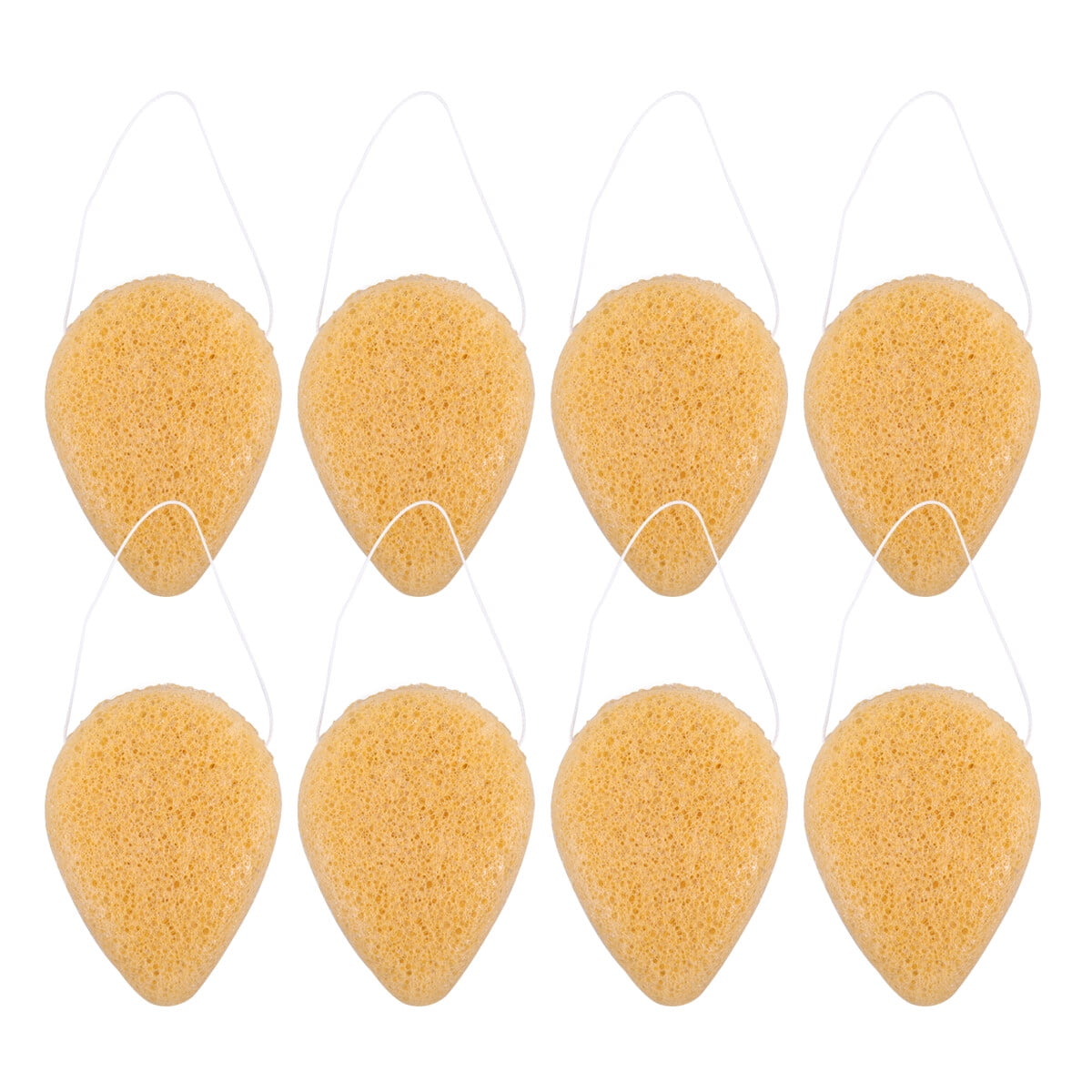 8Pcs Konjac Face Puff Water Drop Shaped Puff Sponge Face Washing Puff ...