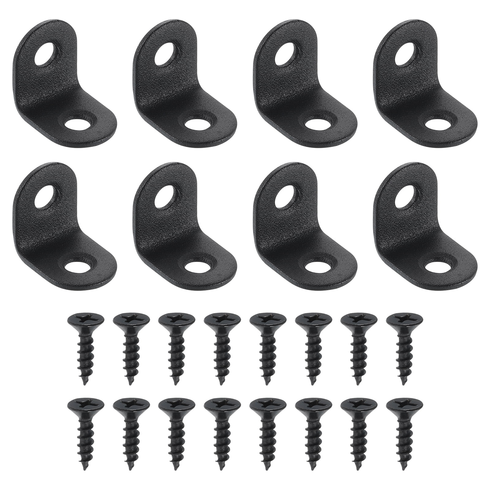 8Pcs L-Shaped Brackets Corner Brace, 0.79"x0.79"x0.63" Corner Bracket ...
