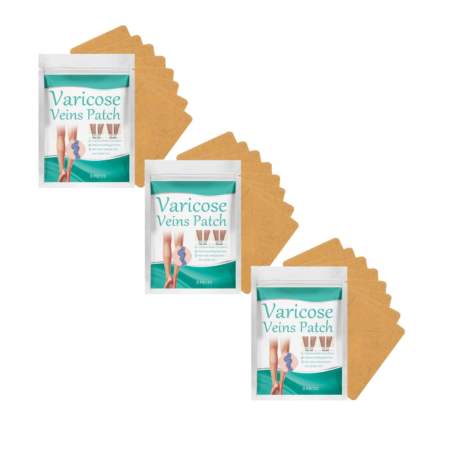 8Pcs LegRenew Varicose Veins Patch,Professional Varicose Veins Soothing ...