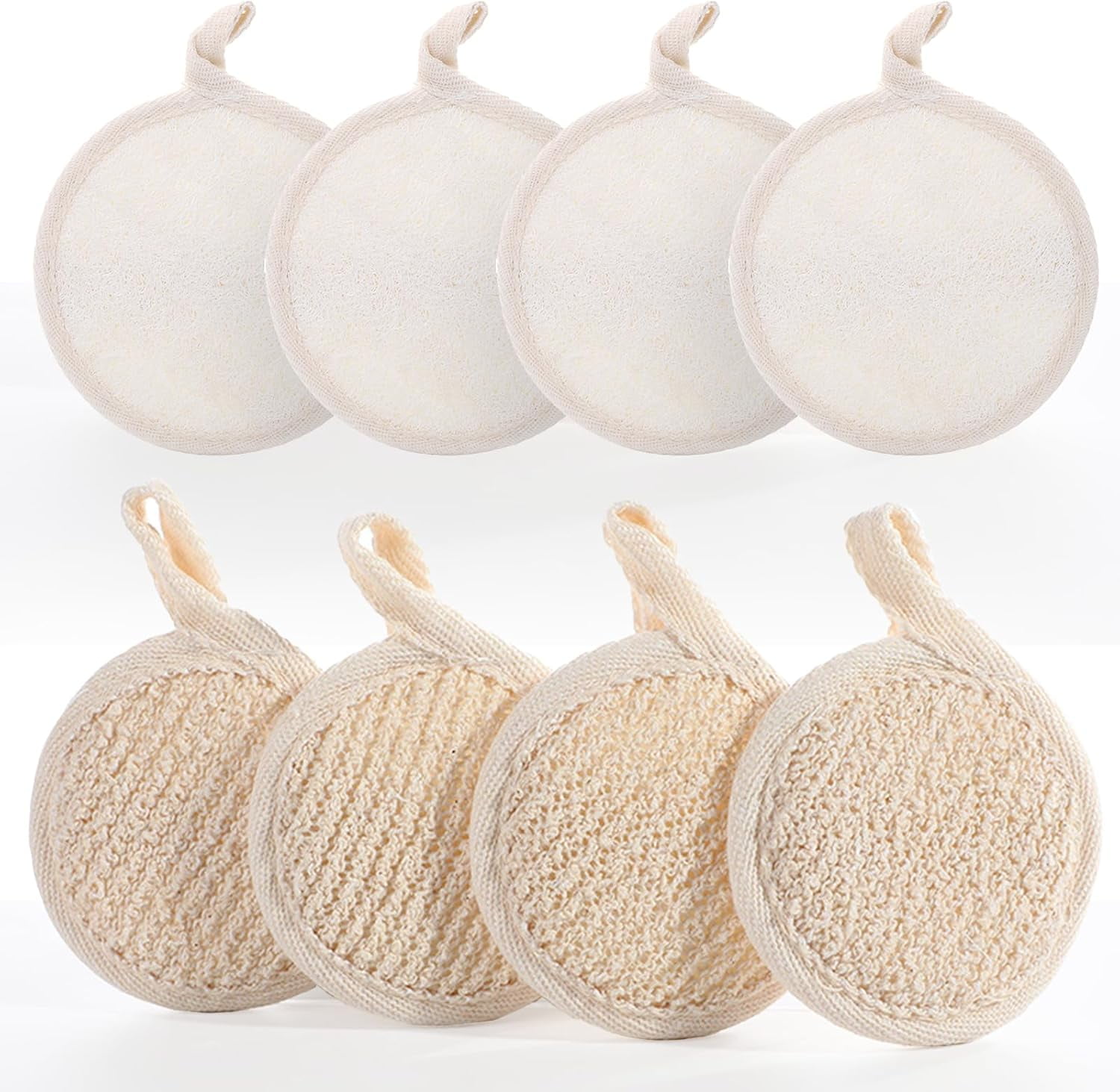 8Pcs Loofah Face Exfoliator Pad, Sponge Facial Scrub Pads - Walmart.com