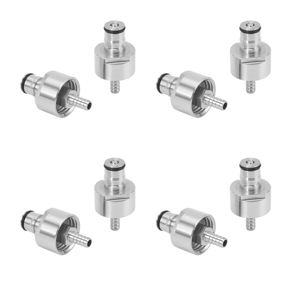 8Pcs/Lot 304 Stainless Steel Carbonation Cap 5/16 Inch Barb, Ball Lock ...