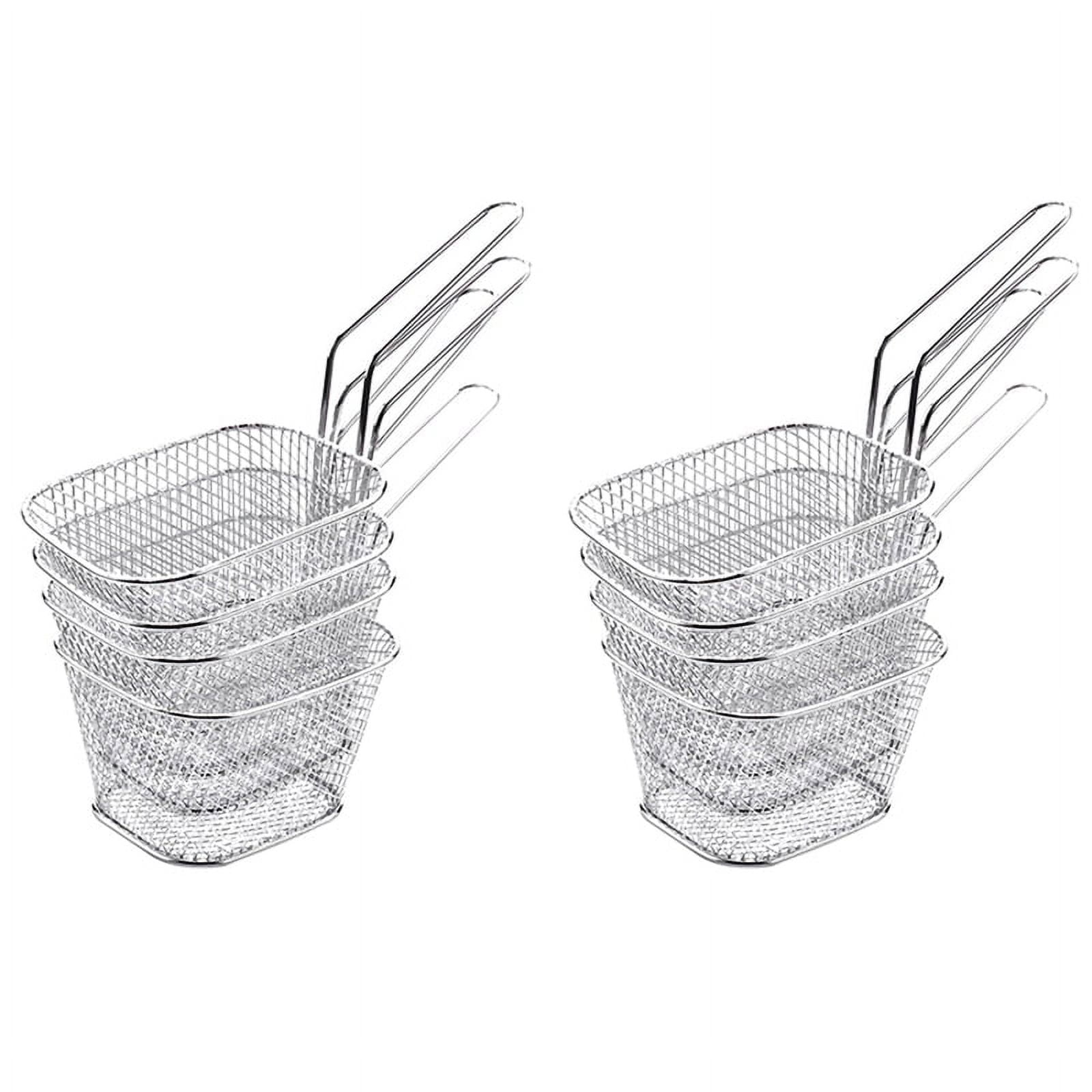 8Pcs/Lot Chips Mini Fry Baskets Fryer Basket Strainer Serving Food ...
