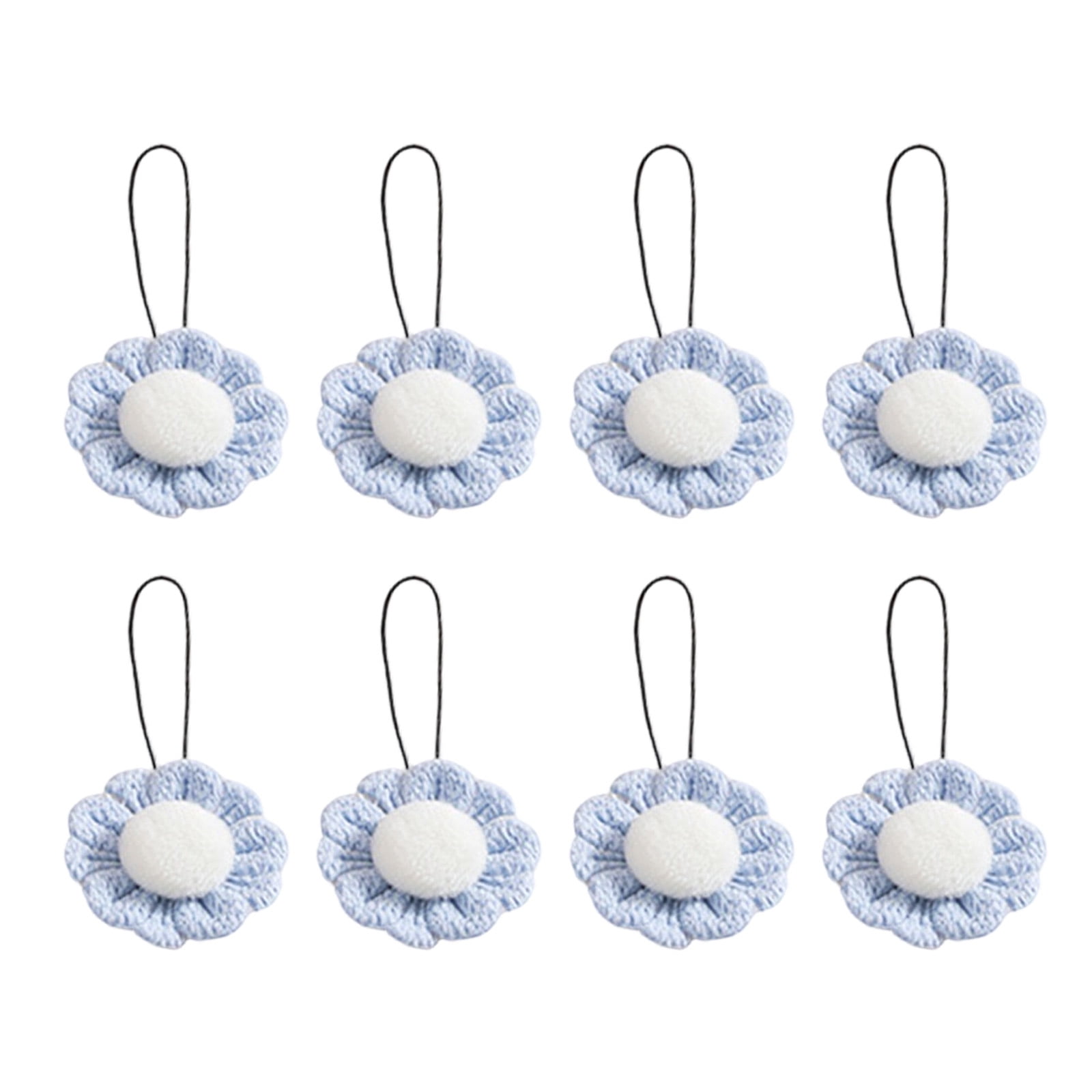 8Pcs Lovely Flower Designs Fabric Clip Without Pins Secure Holders For ...