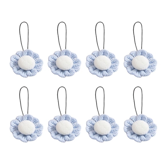 8Pcs Lovely Flower Designs Fabric Clip Without Pins Secure Holders For ...
