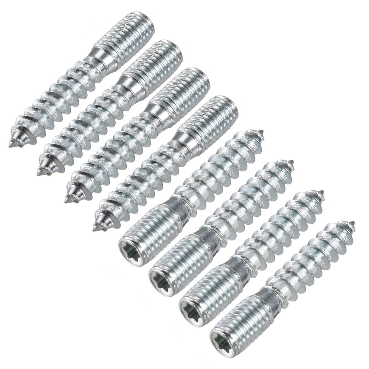 8Pcs M10x50mm Hanger Bolt Double Headed Bolt Self-Tapping Screw ...