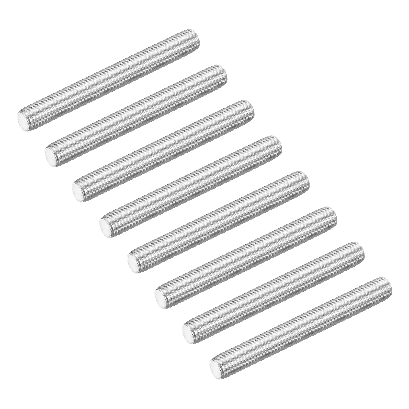 8Pcs M12-1.75x100mm Fully Threaded Rods, 304 Stainless Steel Thread Bar ...