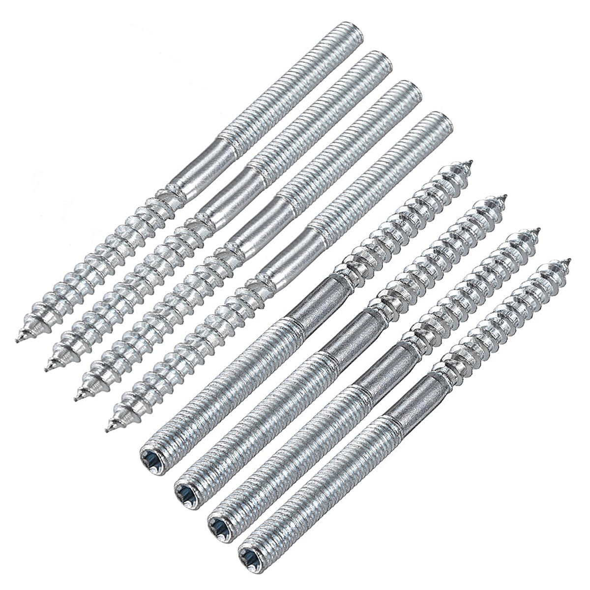 8Pcs M6x91mm Hanger Bolt Double Headed Bolt Self-Tapping Screw ...