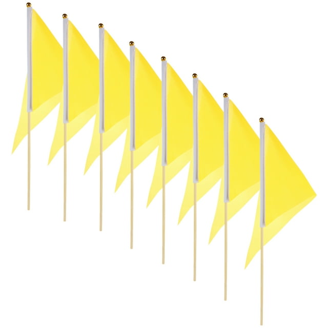 8Pcs Marking Flags Garden Triangular Flags Irrigation Flags for ...