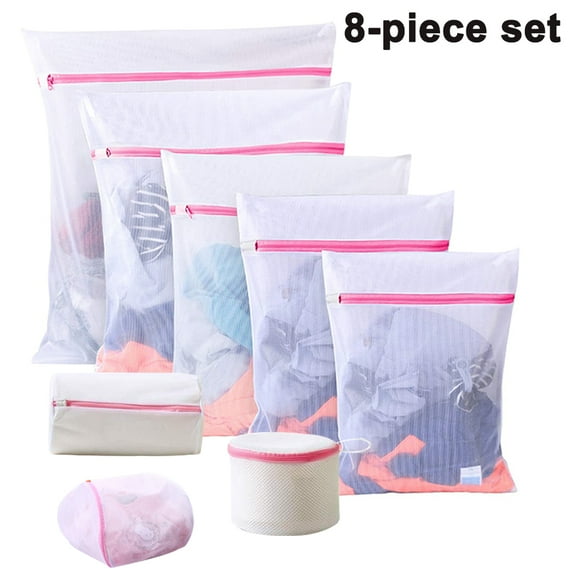 8Pcs Mesh Laundry Bags for Delicates with Premium Zipper, Travel ...