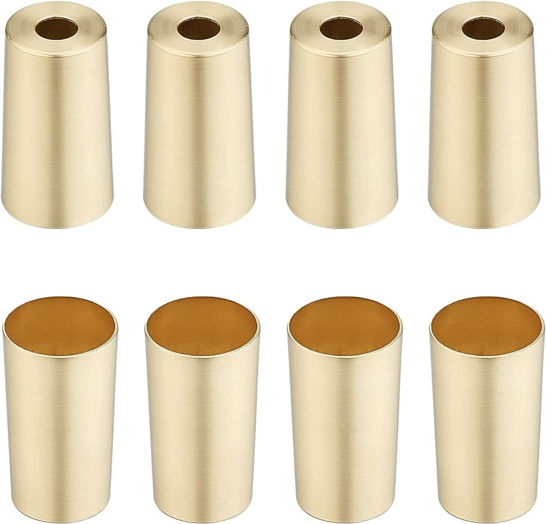 8Pcs Metal Table Foot Cover Caps Iron Furniture Feet Covers Gold Column ...