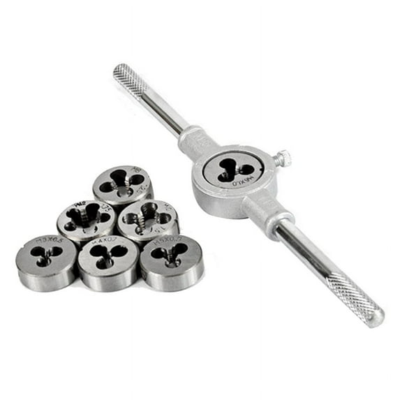 8Pcs Metric Die Set M3//M5/M6/M8/M10/M12 Tool Combination for Thread Repair Tapping - Walmart.com