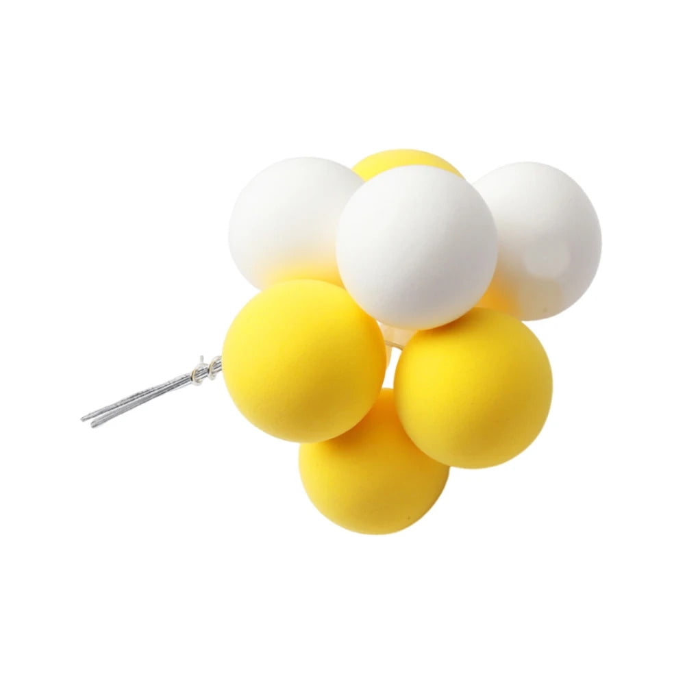 8Pcs Mini Balls Cake Toppers Color Balloons Cake Decoration Cupcake ...