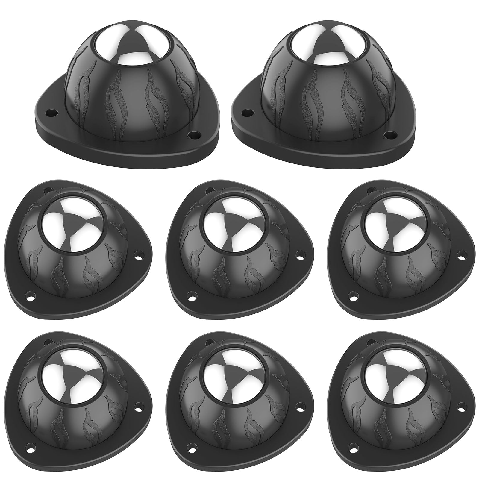 8Pcs Mini Caster Wheel 360° Rotatable Small Caster Roller Screw ...