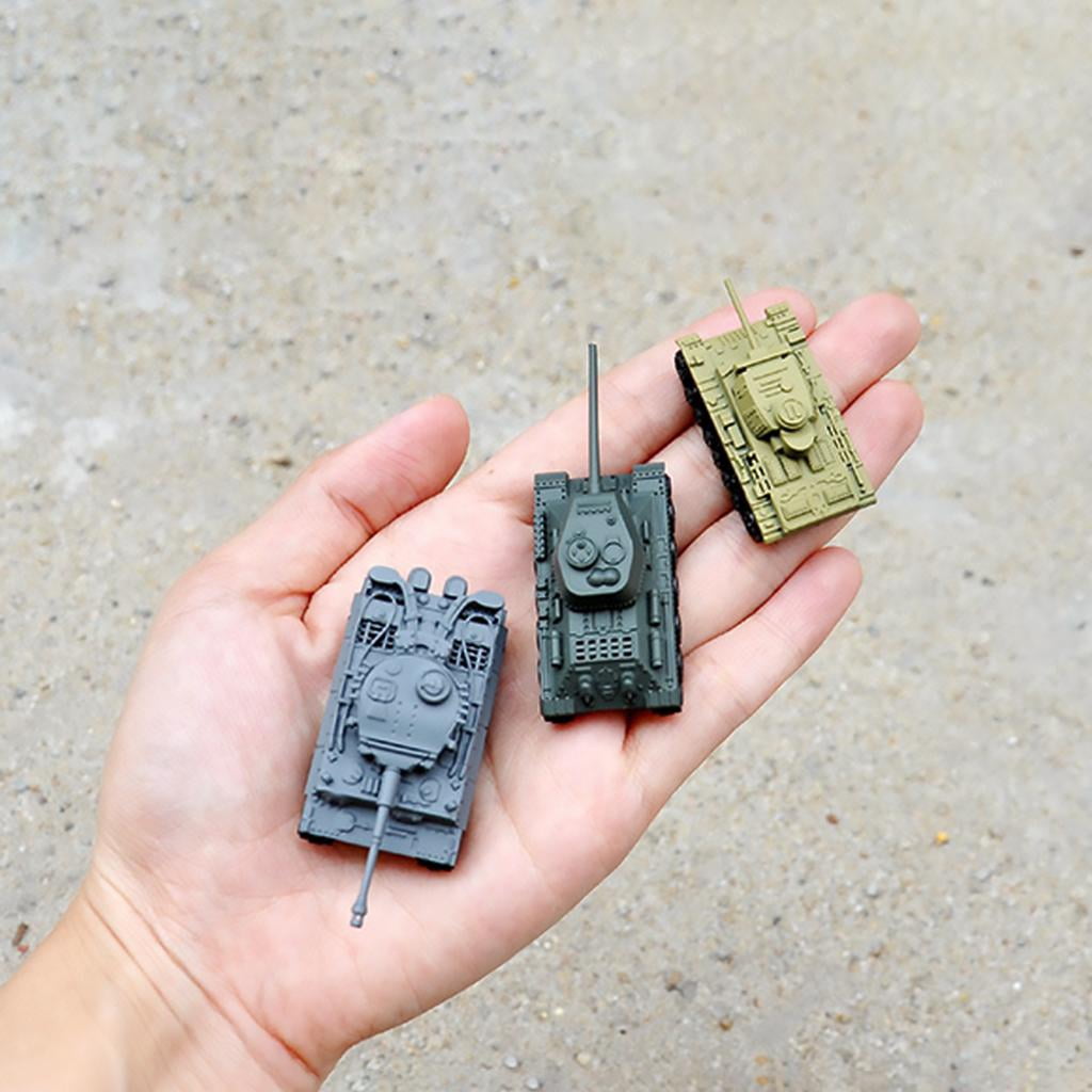 8Pcs Miniatures 1:144 Assemble Tank Kits Architecture Model Puzzle ...