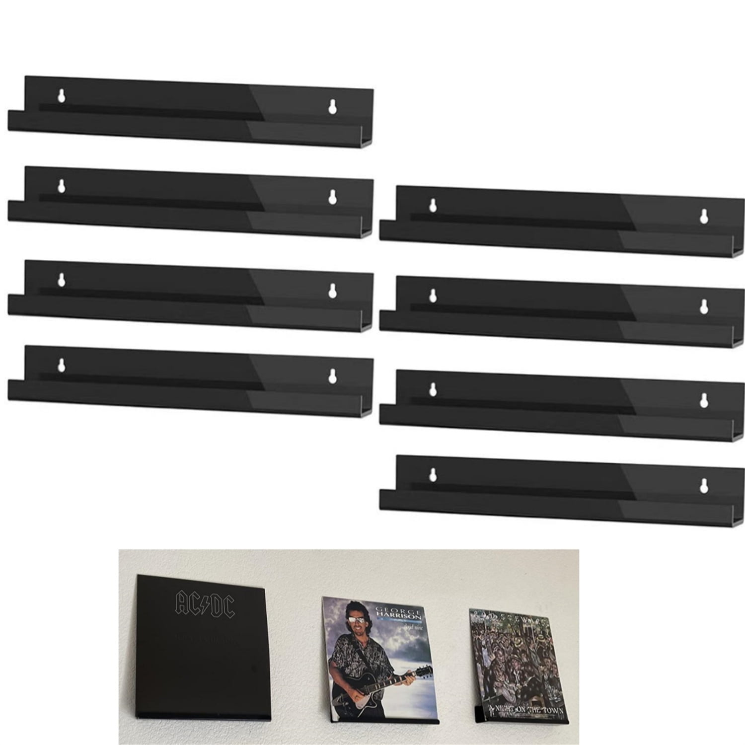 8Pcs Multi-Functional Acrylic Display Holder, Jademall 12inch Album ...