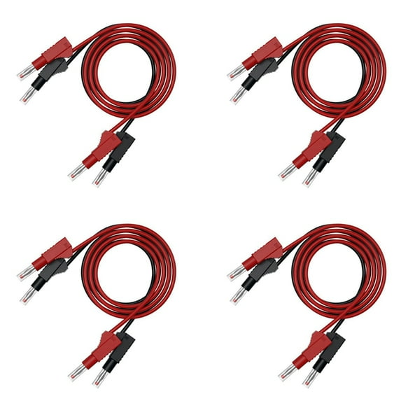 8Pcs Multi-Meter Test Leads Cable Jumper Wire Line Security 4mm Banana ...