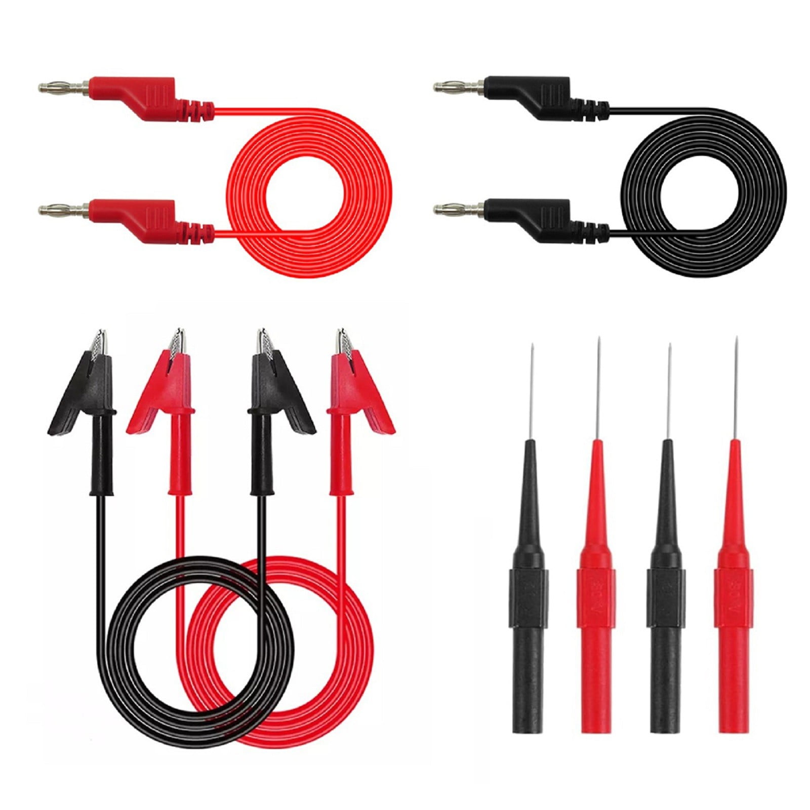 8Pcs Multimeter Test Leads Set Test Probe For Digital Multimeter ...