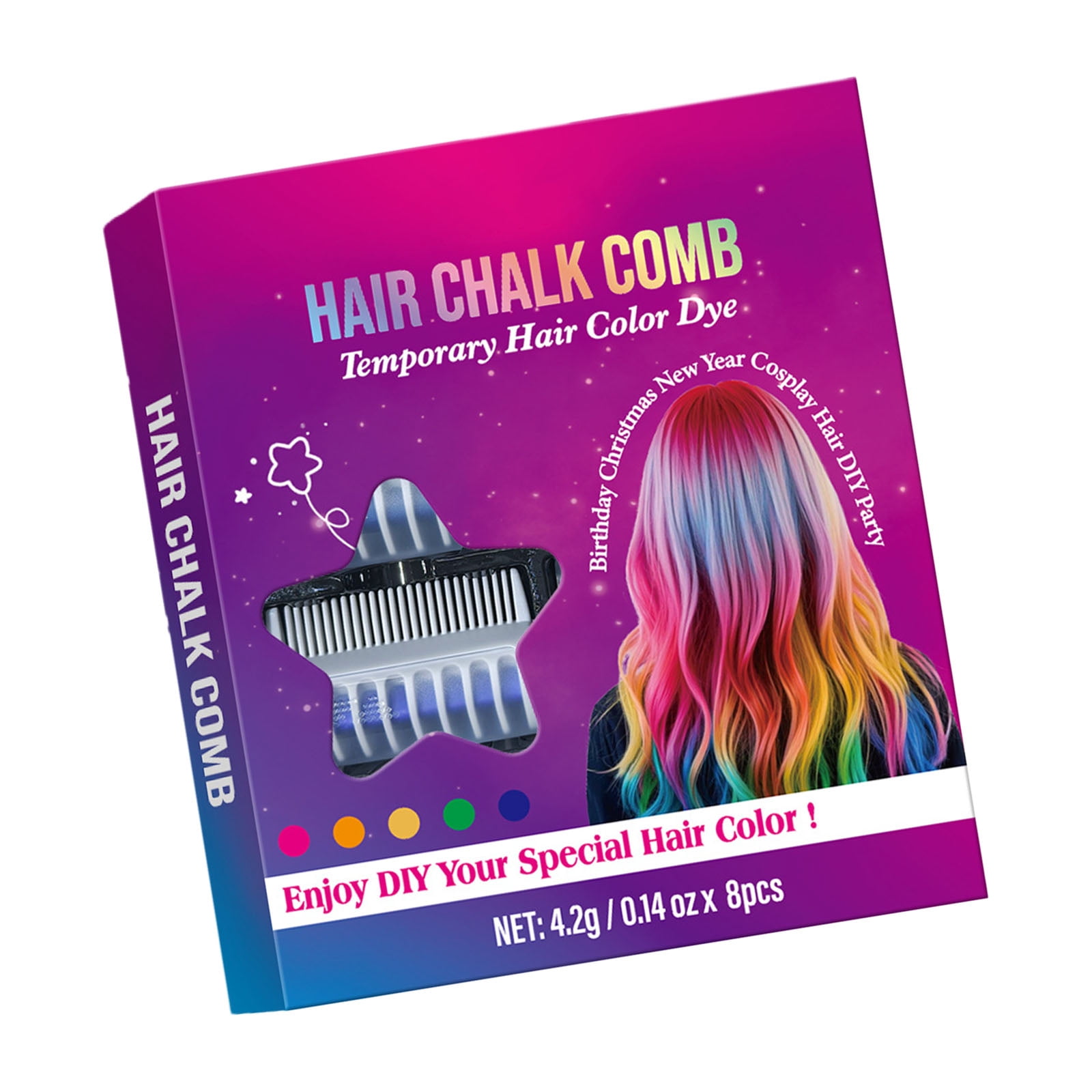 8Pcs Multiple Color Hair Coloring Applicator Combs Disposables Not ...
